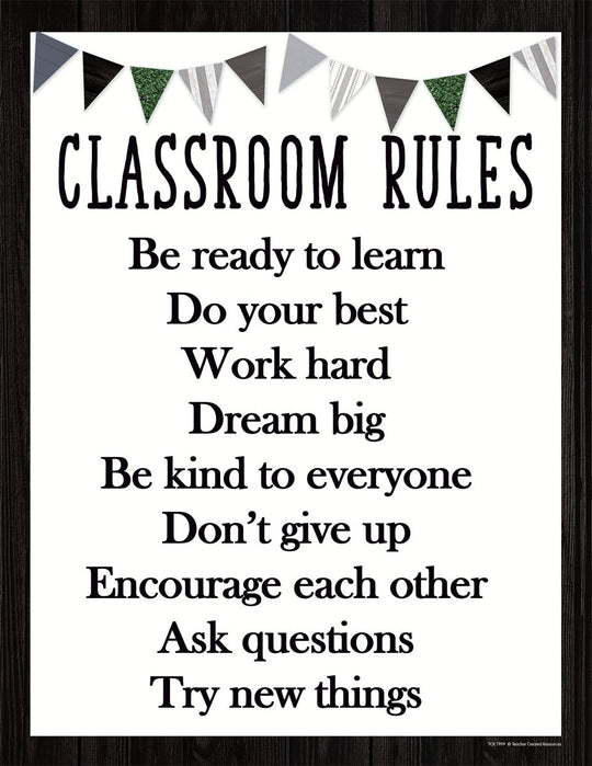 *Modern Farmhouse Classroom Rules Chart – Tools 4 Teaching