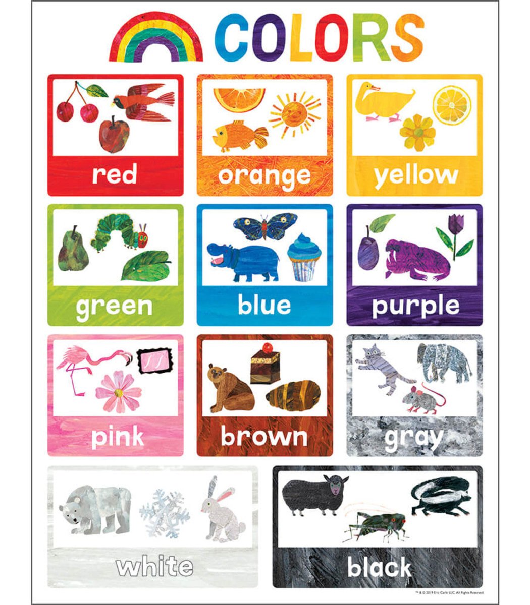 World of Eric Carle™ Colors Chart Grade PK-2 – Tools 4 Teaching