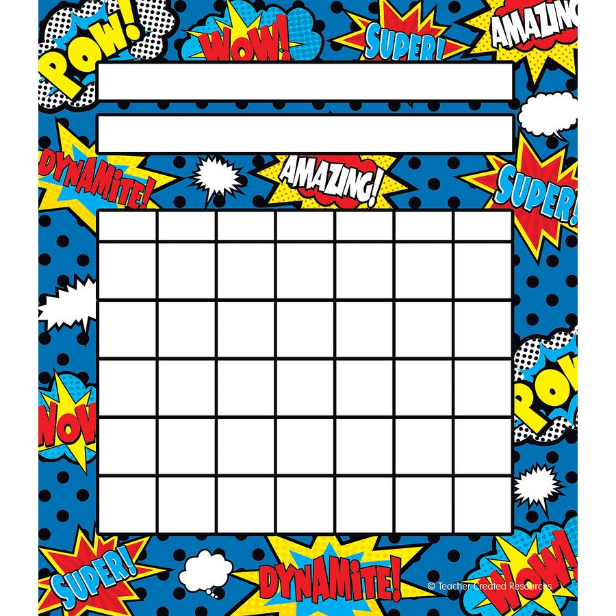 Superhero Incentive Charts – Tools 4 Teaching